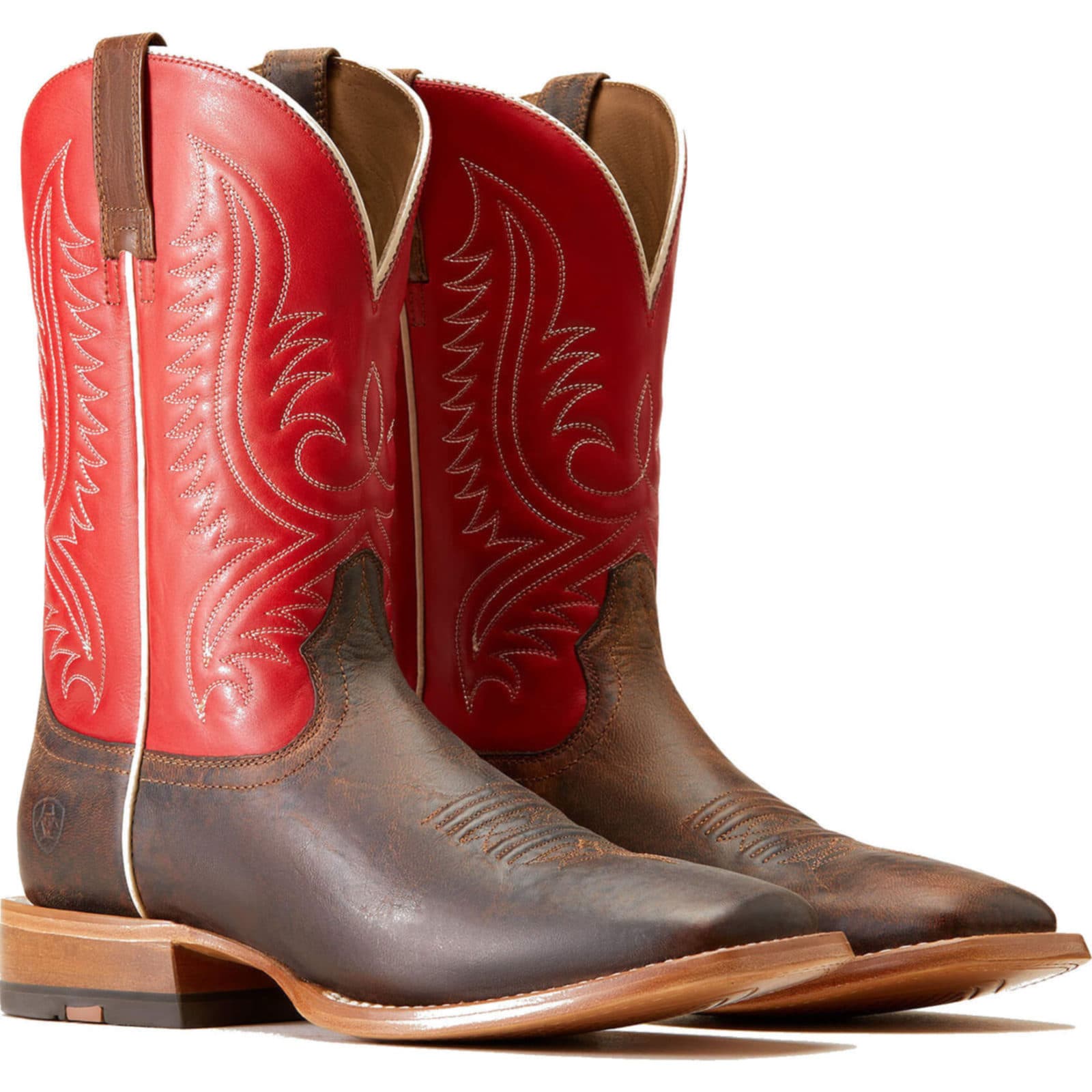 Shop Ariat Mens Circuit Paxton Chestnut Brown-Fire Red Boot10046897 ...