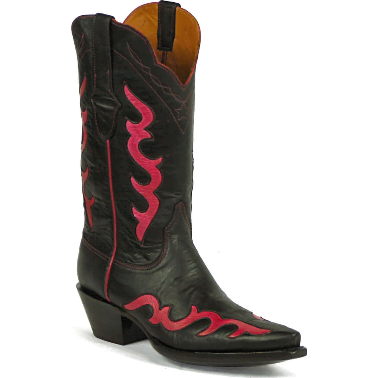 Shop Black Jack Classic Vamp & Top Inlay Ranch Hand Cowboy Boot 8682 ...