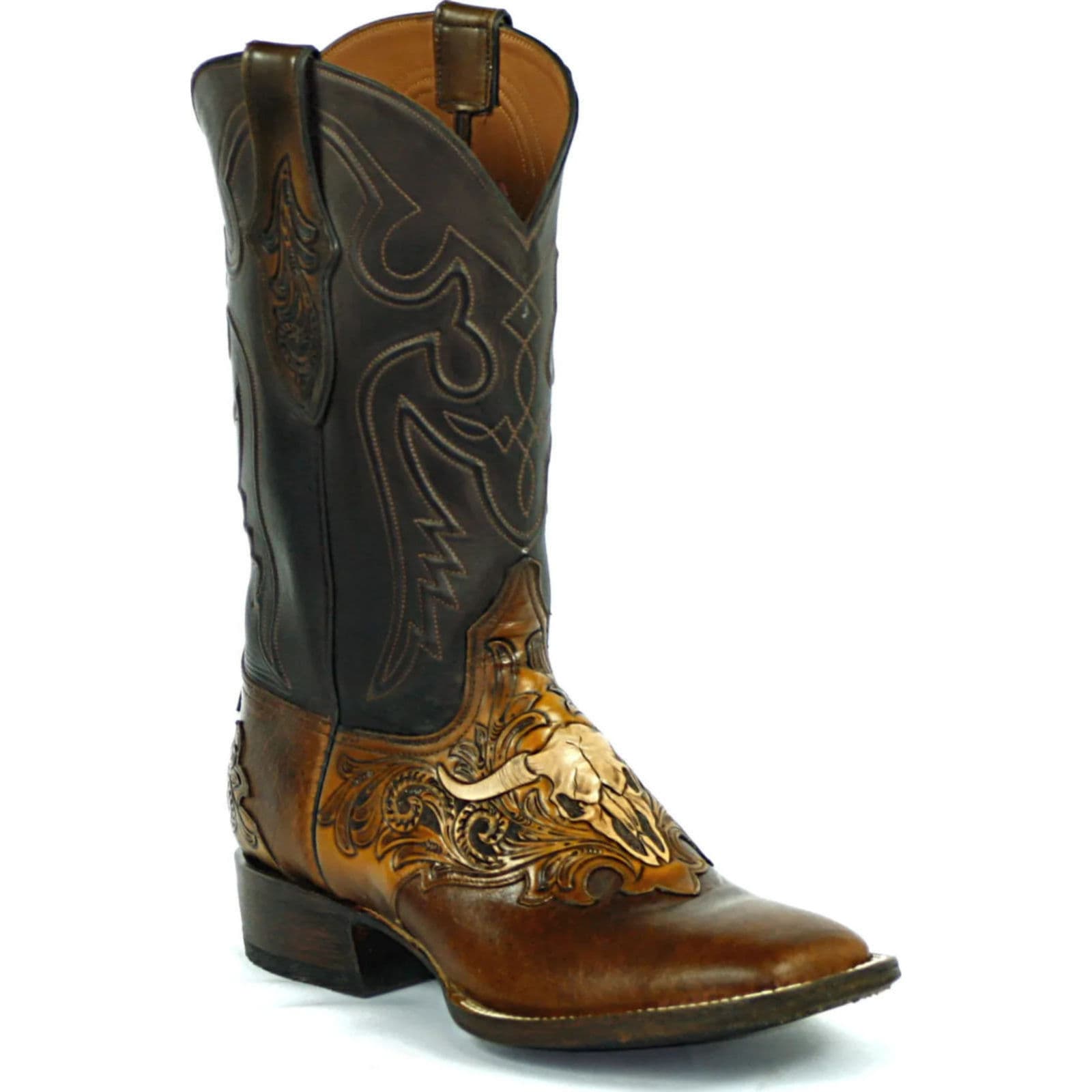Shop Black Jack Del Rio Cord Design Craftsman Hand-Tooled Cowboy Boot ...