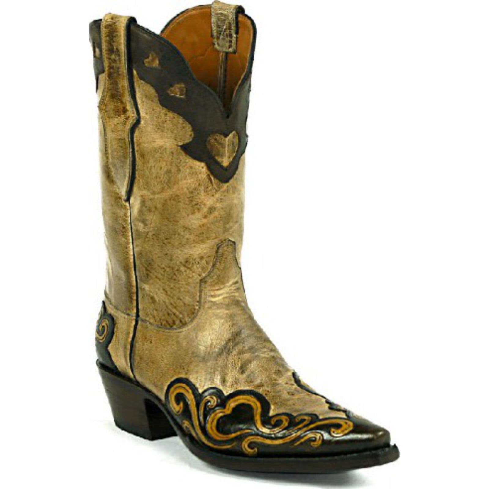 Shop Black Jack Handtooled Custom Wing Tip, Heel Foxing & Collar ...