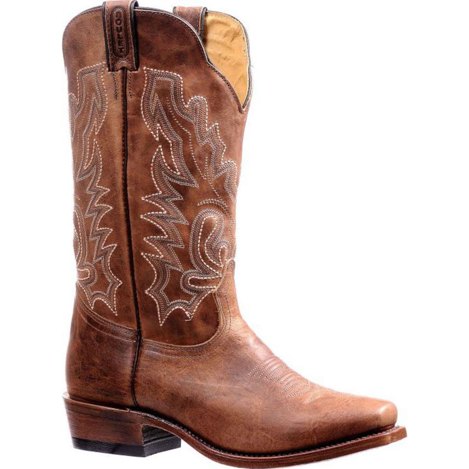 Shop Boulet Mens Hillbilly Golden Cutter Toe Cowboy Boot 7201 | Lowest ...