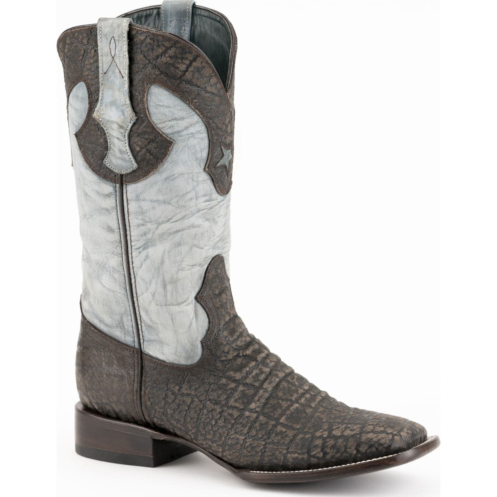 Shop Ferrini Mens Acero Black S-Toe Cowboy Boot 12093-04 | Save Now ...