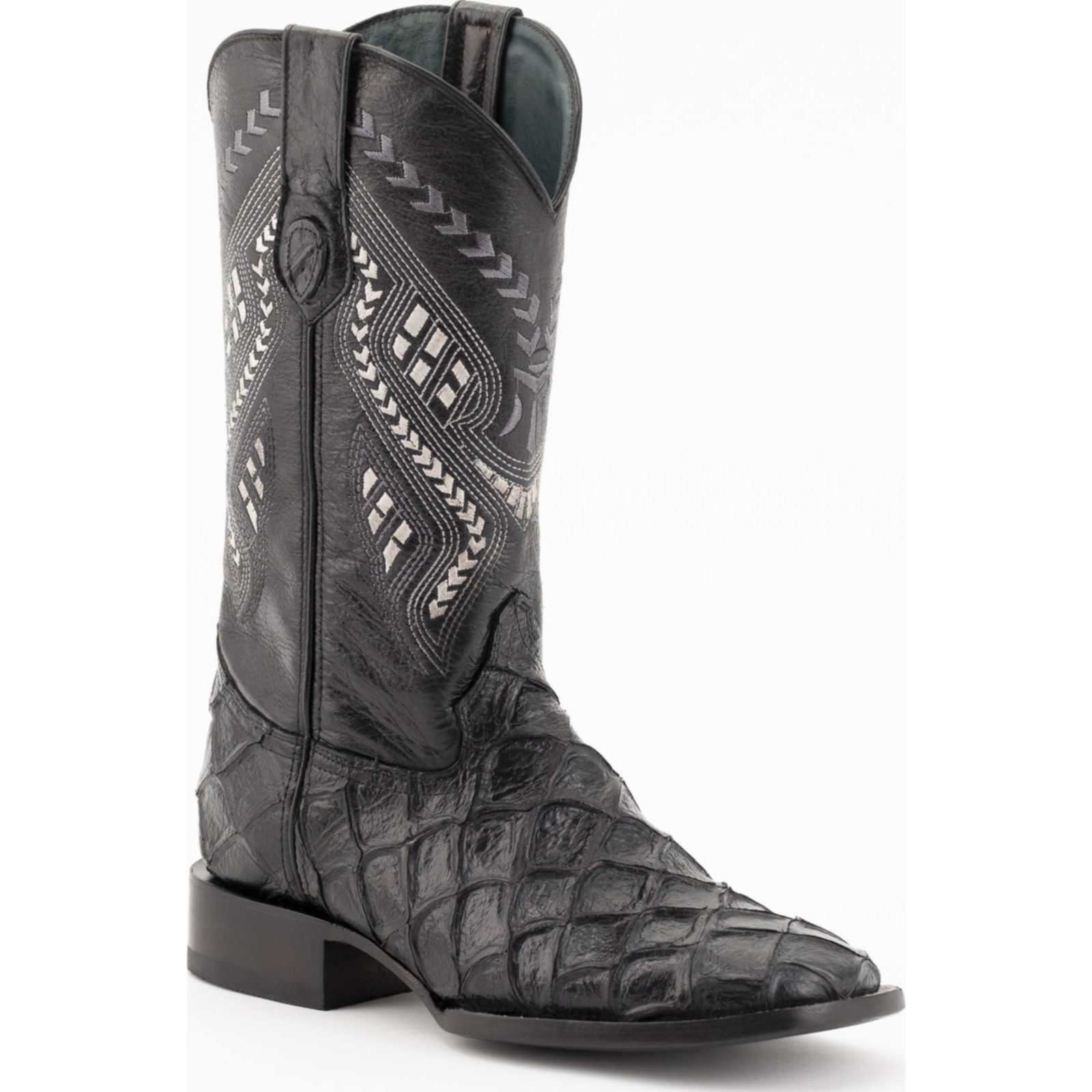 Shop Ferrini Mens Bronco Black S-Toe Boot 43393-04 | Save Now + Free ...