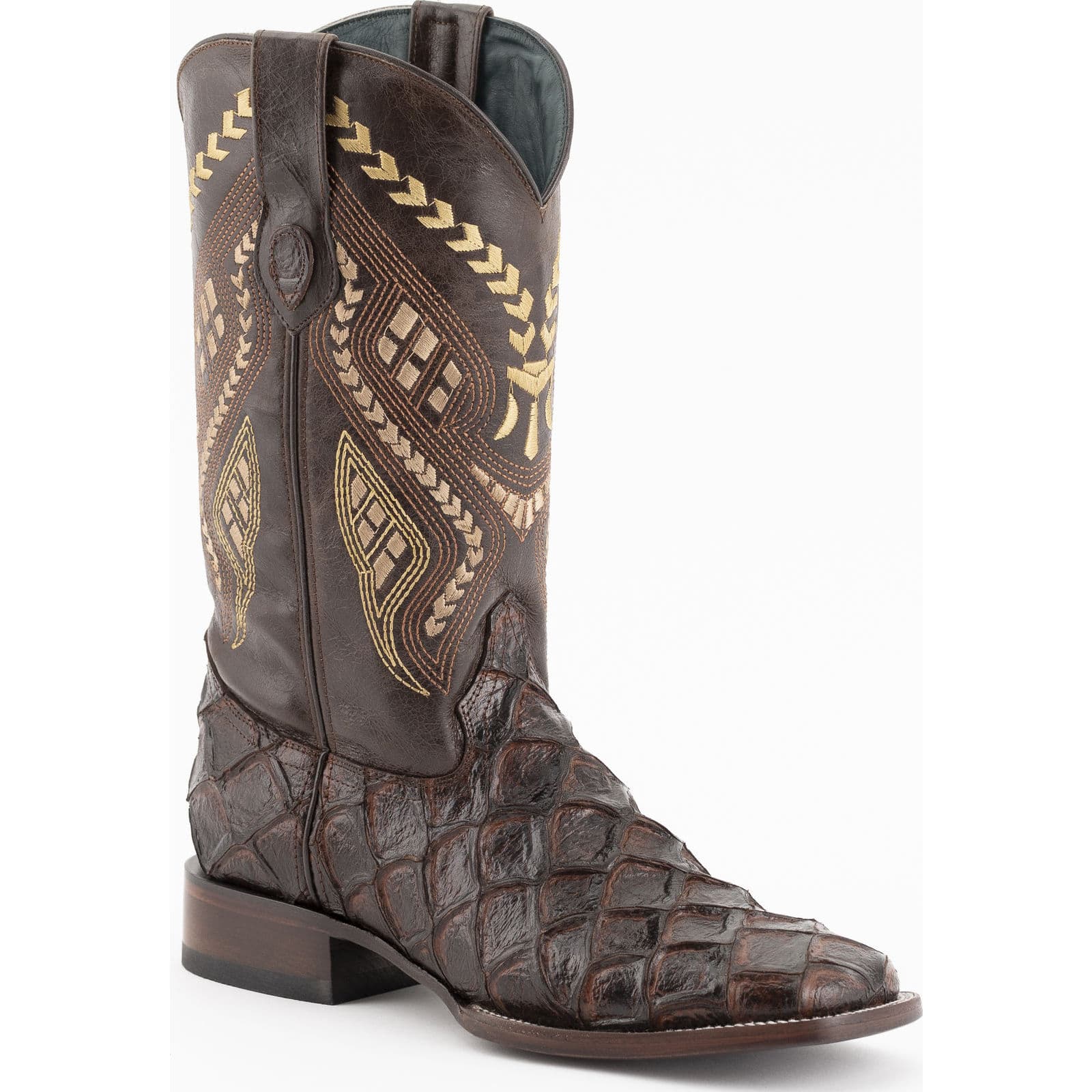 Shop Ferrini Mens Bronco Chocolate S-Toe Boot 43393-09 | Save Now ...