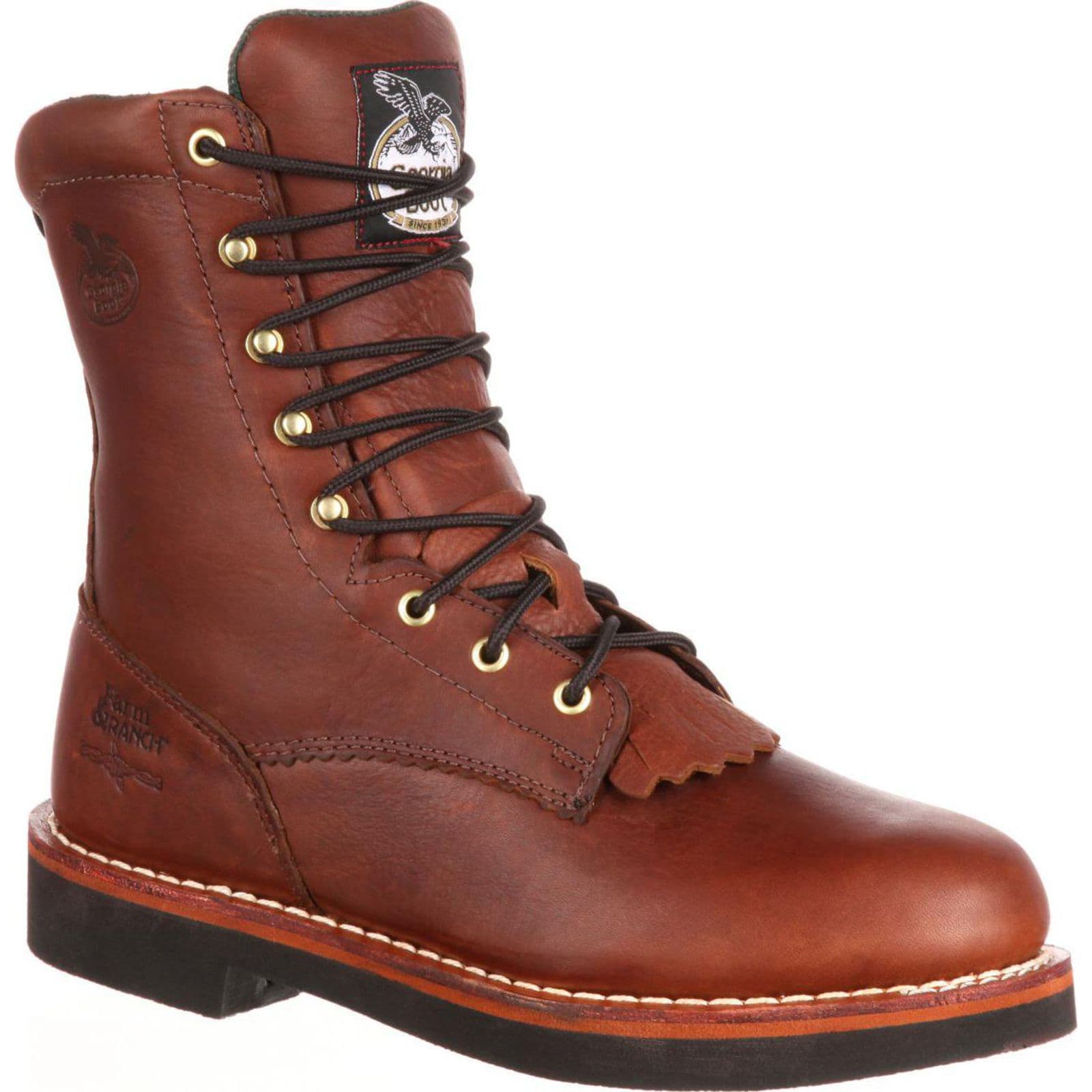 Shop Georgia Boot Mens Farm and Ranch Lacer Work Boot G7014 | Save Now ...