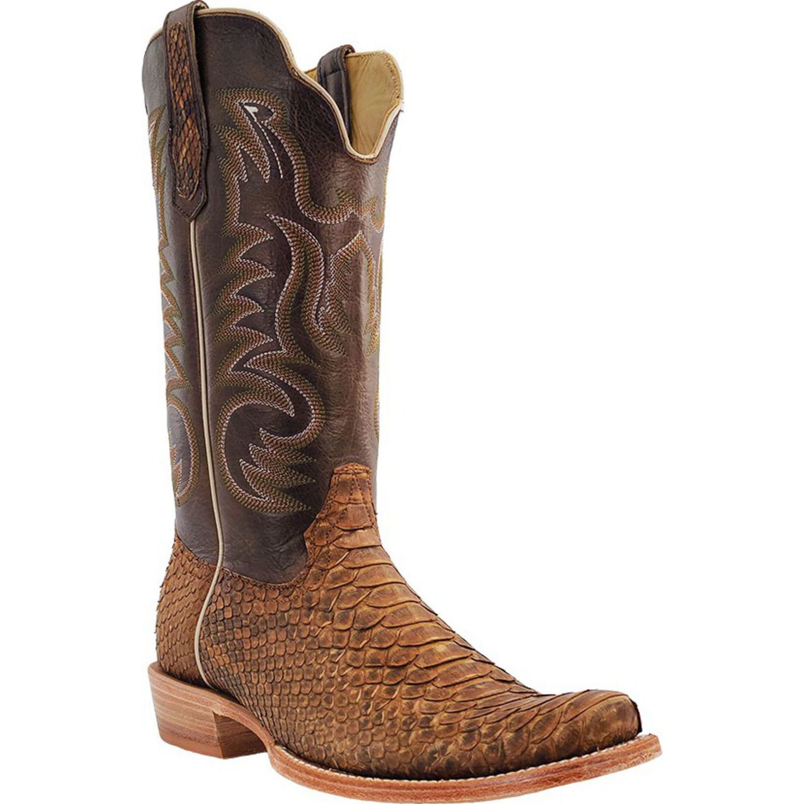 Shop RWatson Mens Beige Sueded Python Western Boots RW7911-1 | Save 20% ...