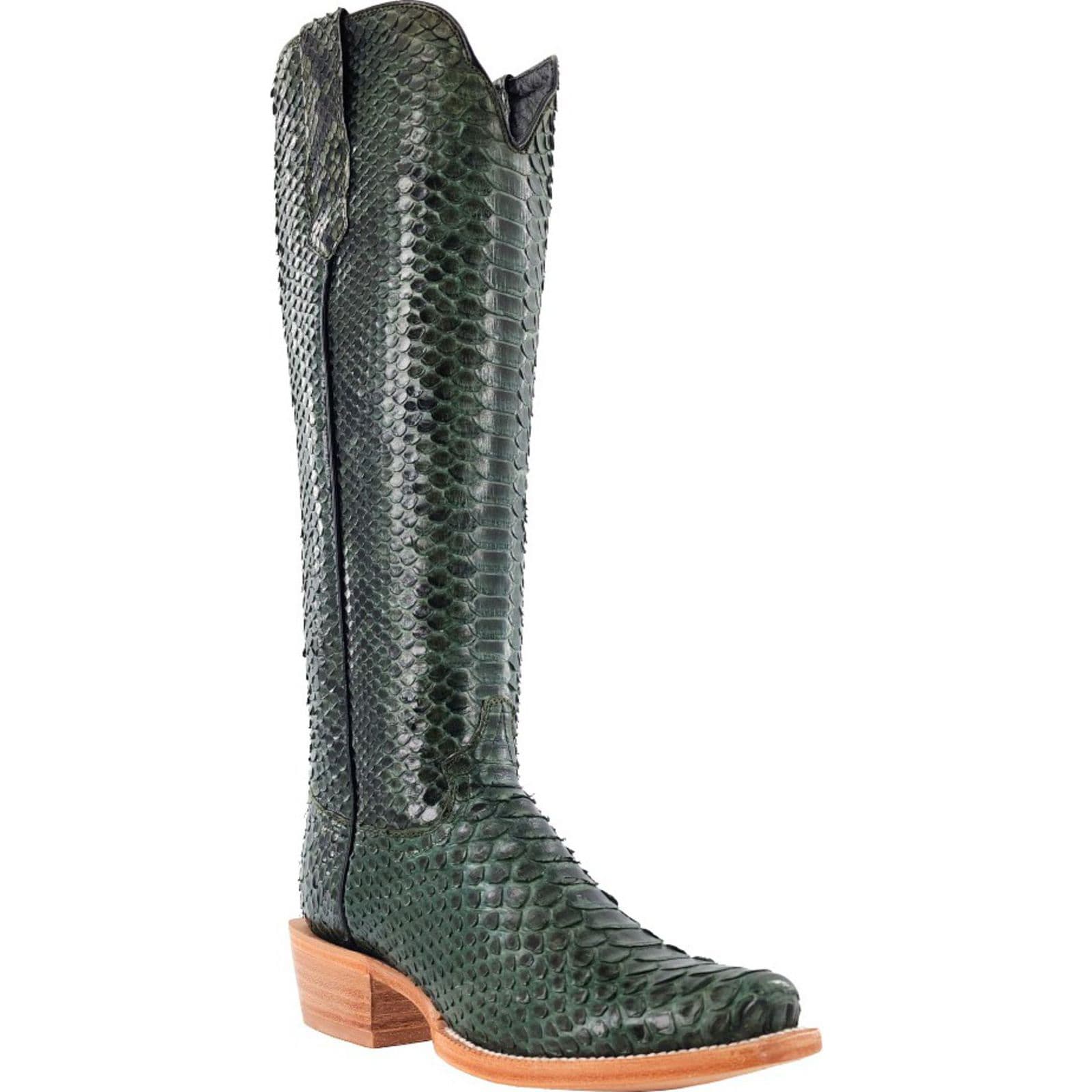 Shop RWatson Womens 17" Dark Green Python Cowgirl Boots RWL7215-1 ...
