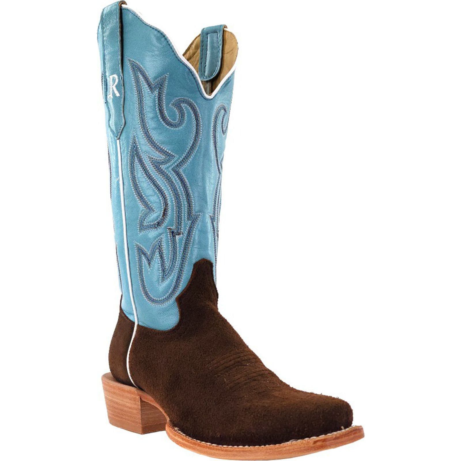 Shop RWatson Womens Heavy Chocolate Rough Out Cowgirl Boots RWL8415-1 | Save 20% + Free Shipping ...