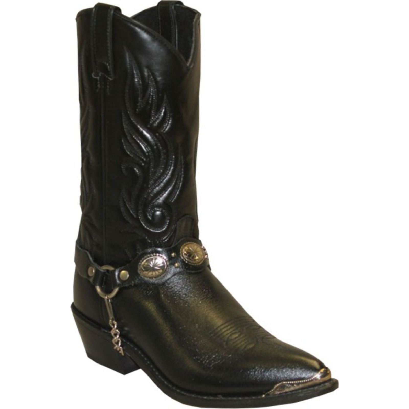 Sage Mens 12 Inch USA Made Leather Pointed Toe Western